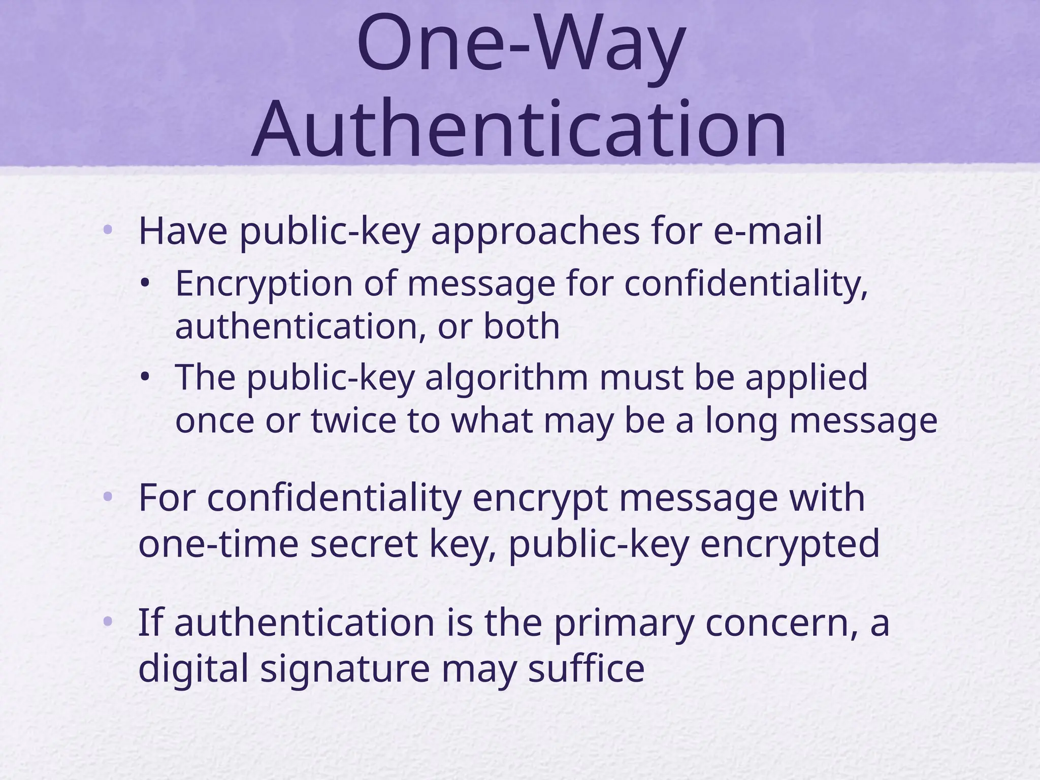 User Authentication In Cryptography And Network Securitypptx Email