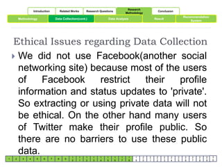 User behavior modelling & recommendation system based on social ...