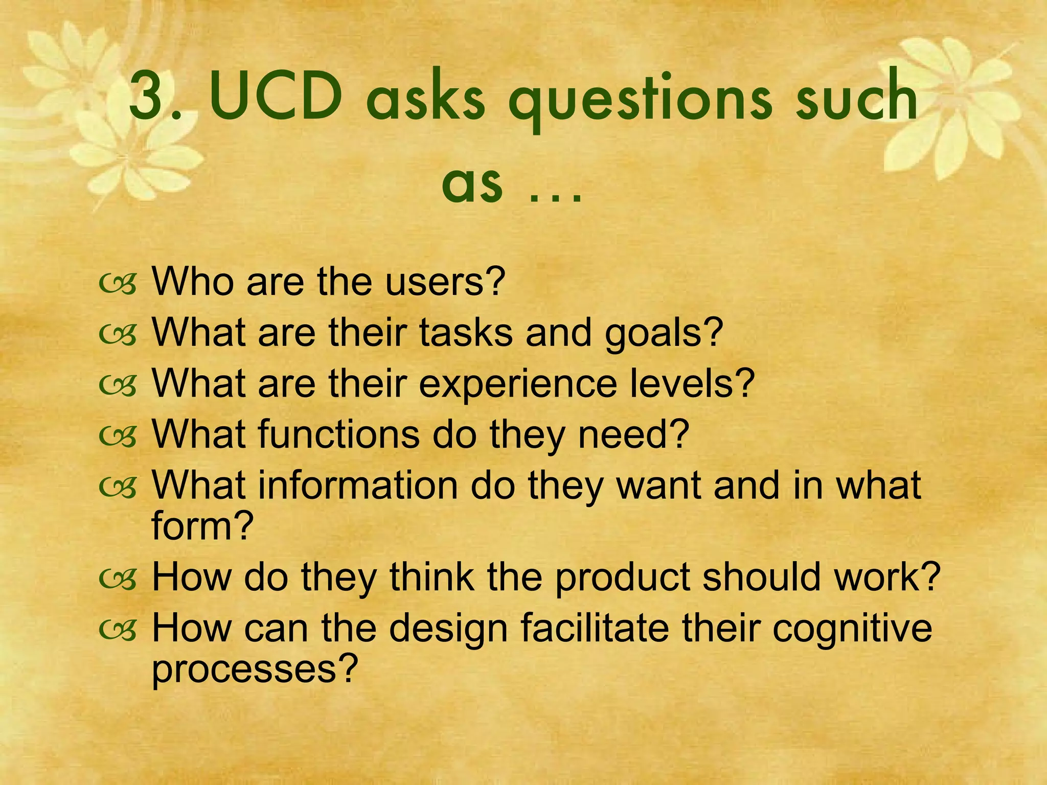 User Centered Design | PPT | Technology & Computing