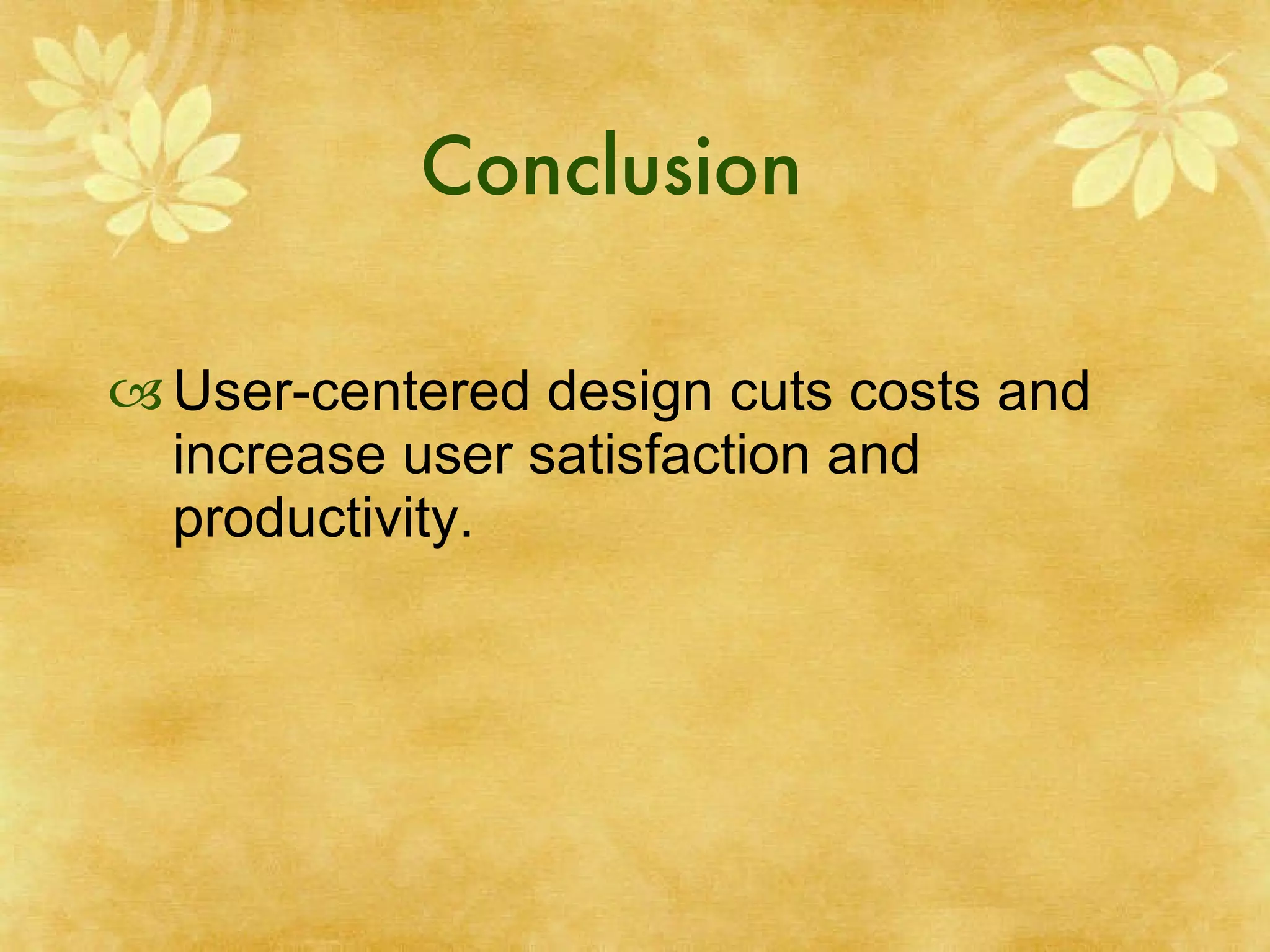 User Centered Design | PPT | Technology & Computing