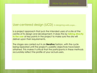 User centered design Tips | PPTX
