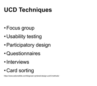 User Centred Design | PPTX | Computing | Technology & Computing