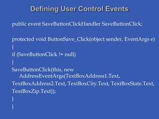 User controls | PPTX