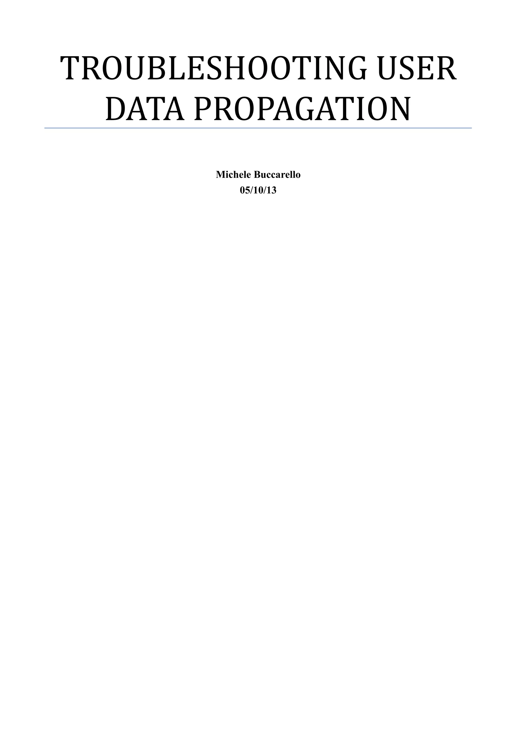 IBM Connections 4.5 User Data Propagation. | PDF