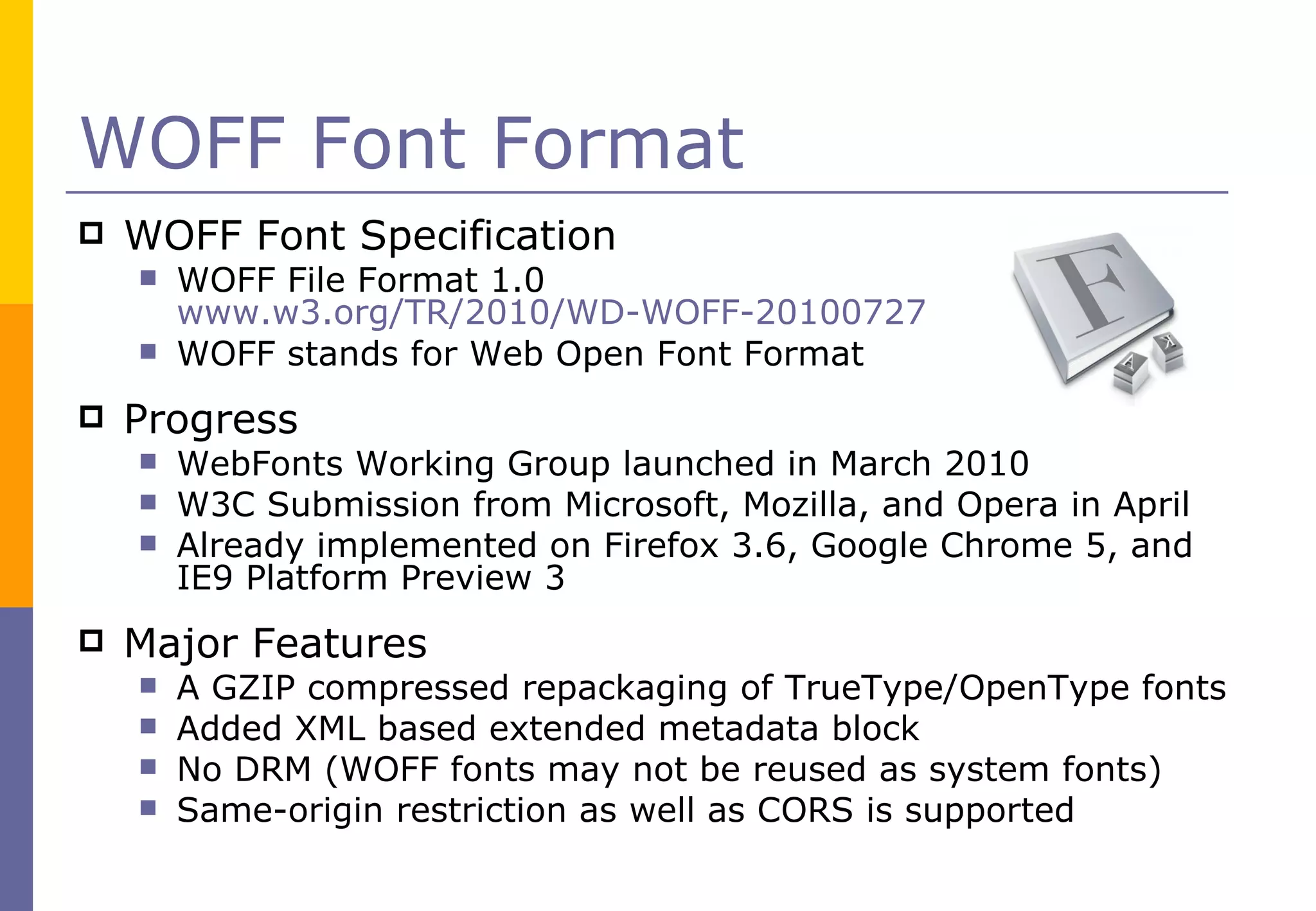 User Defined Characters and SVG Fonts | PPT