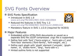 User Defined Characters and SVG Fonts | PPT