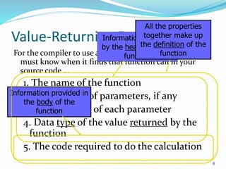 User defined functions.1 | PPT