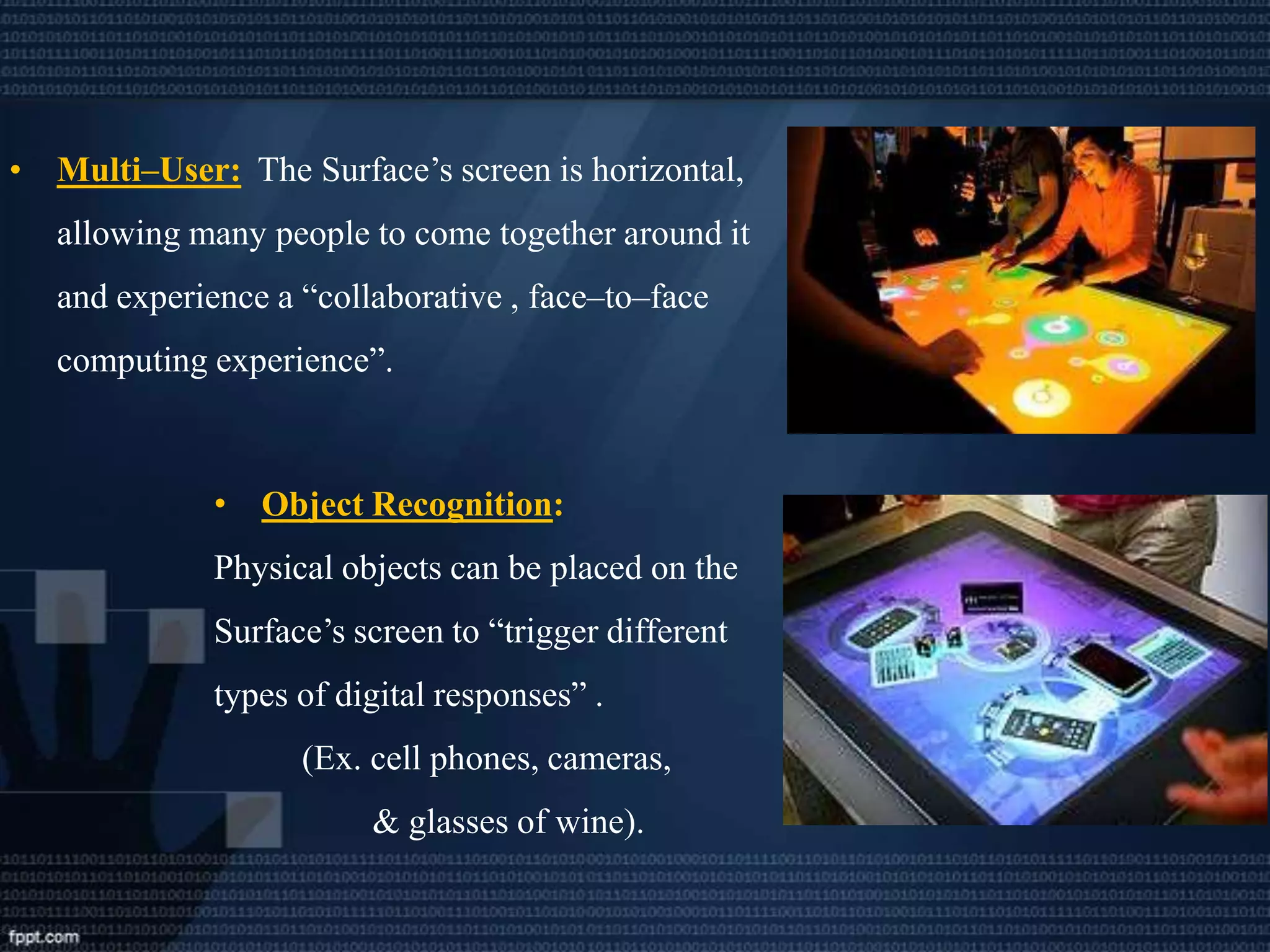 User defined gestures for surface computing | PPTX