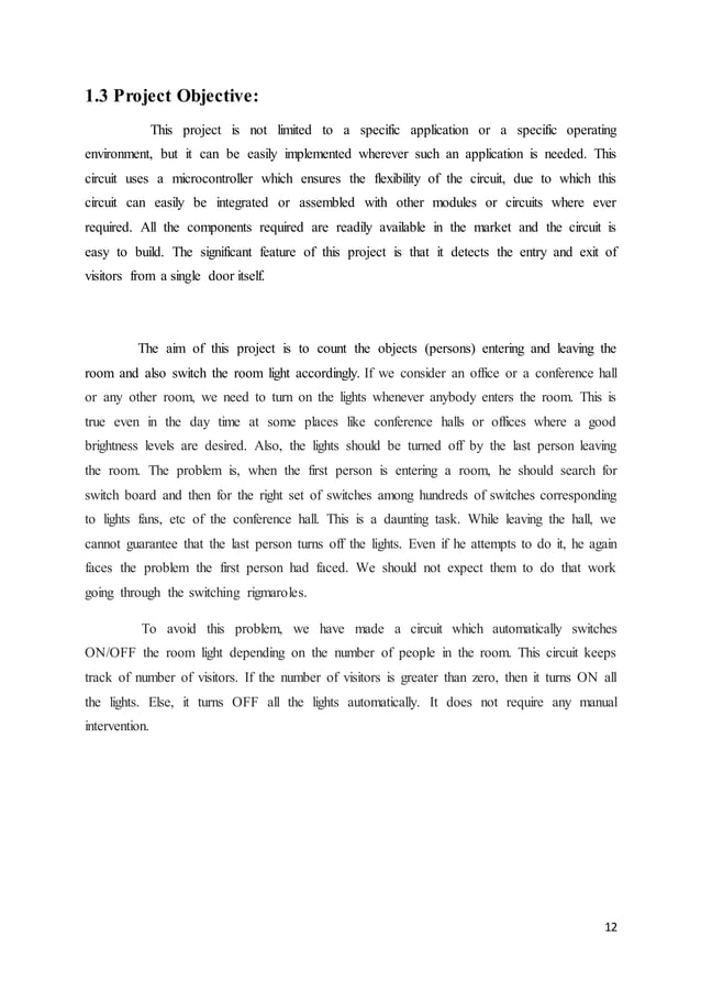 Automatic room light controller with bidirectional visitor counter