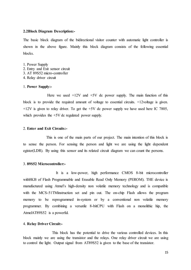 Automatic room light controller with bidirectional visitor counter