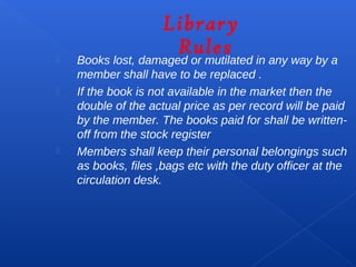 User education in Libraries | PPT