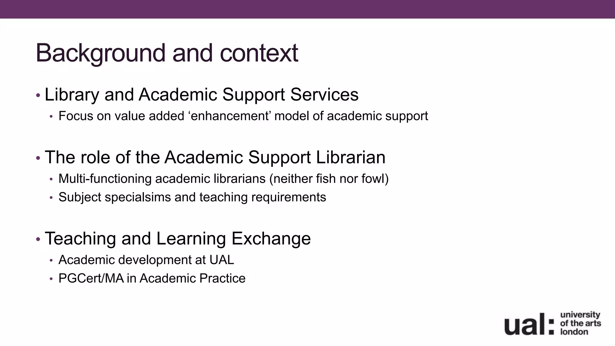 Teaching and learnign development for library staff | PPTX ...