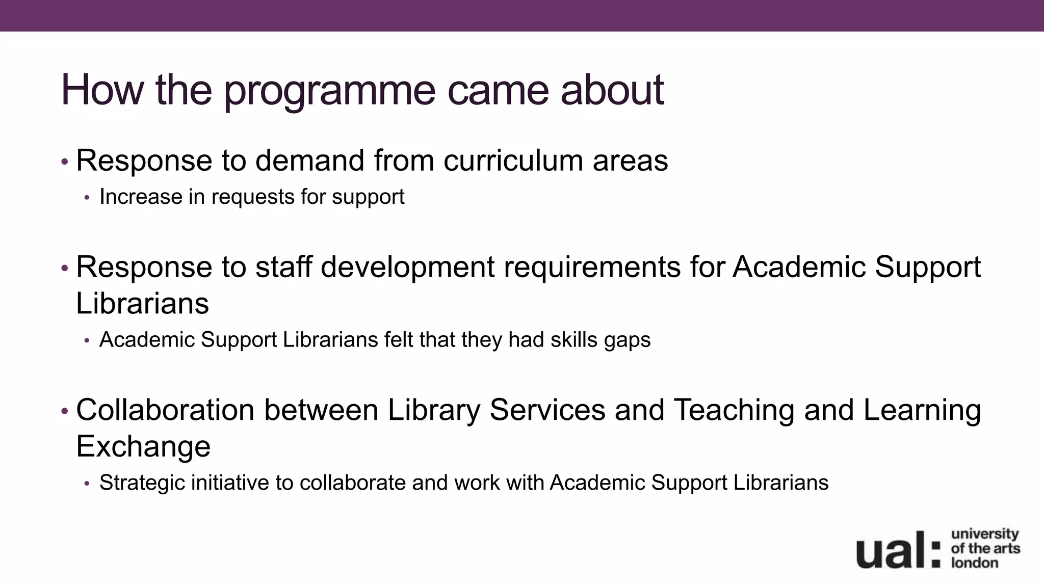 Teaching and learnign development for library staff | PPTX ...