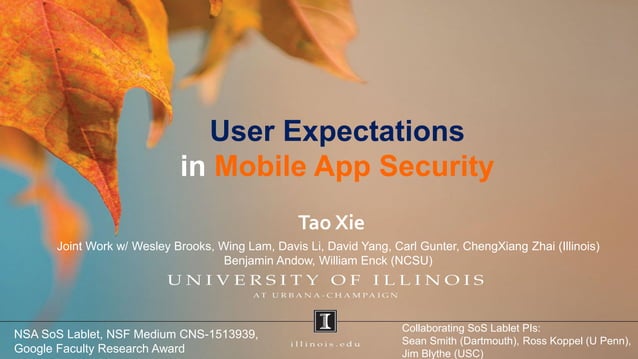 User Expectations in Mobile App Security | PPT