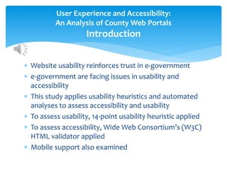 User Experience and Accessibility | PPTX