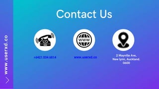 UserXD: Elevating User Experience Design in Australia | UX Solutions | PPTX