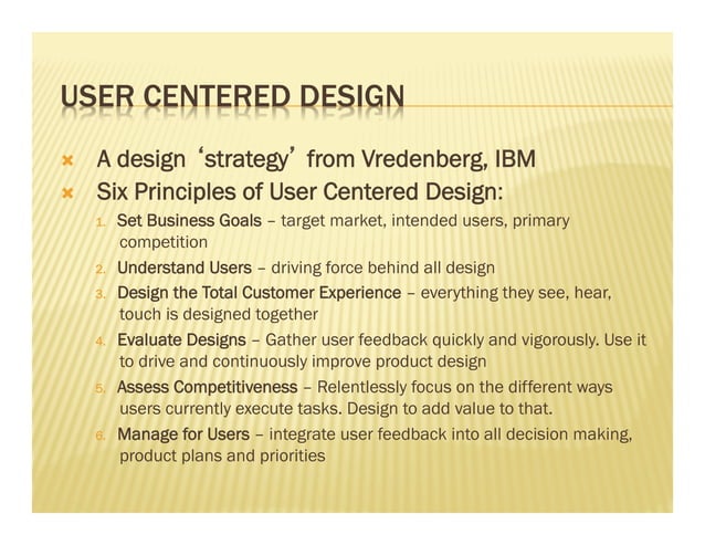 User experience design process | PPT