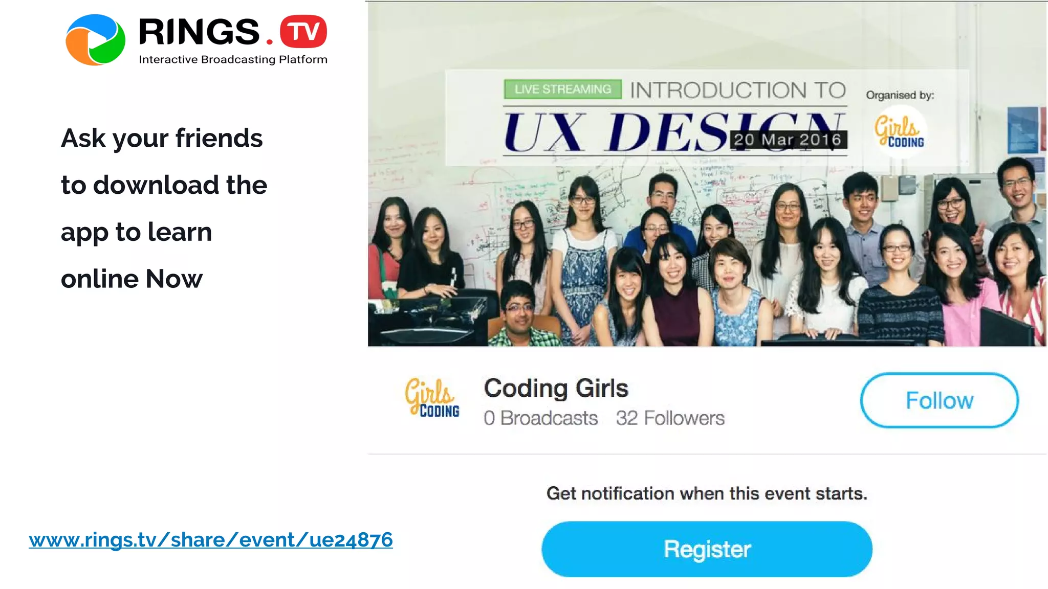 Introduction to UX Design Workshop | CodingGirls | PPT