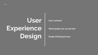 Introduction to UX Design Workshop | CodingGirls | PPT