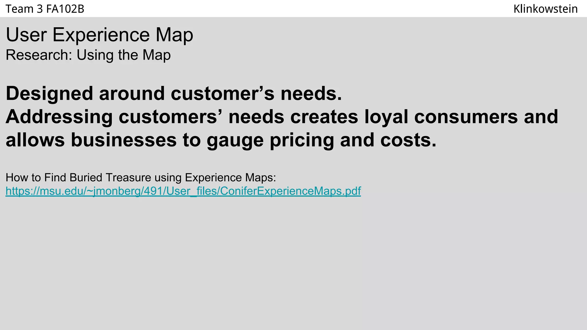 User experience map | PDF