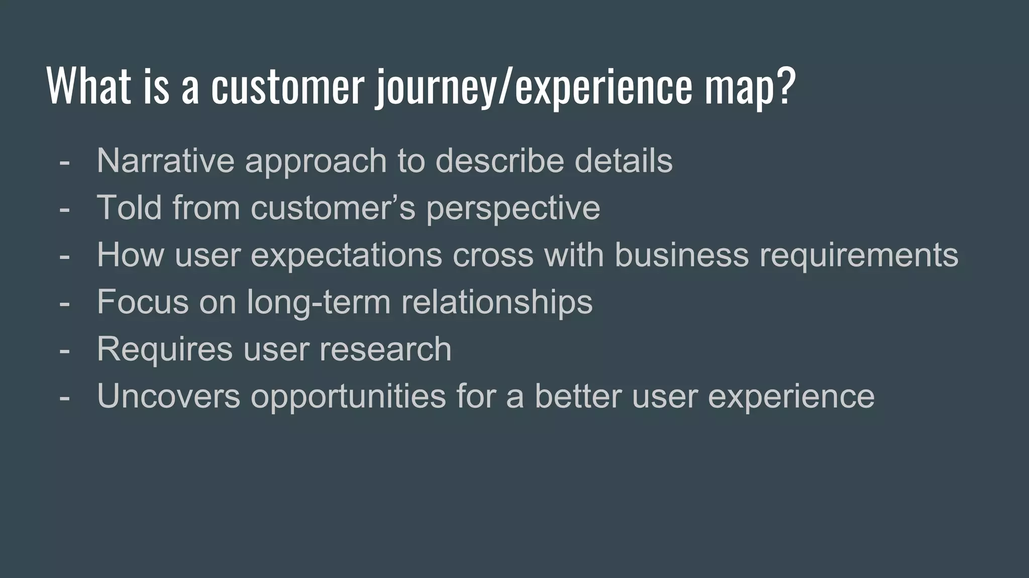 User Experience Map Presentation | PDF