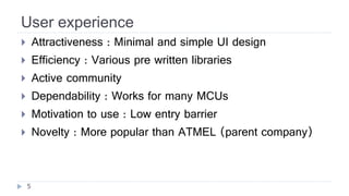Destructing user experience of software | Arduino GUI | PPT