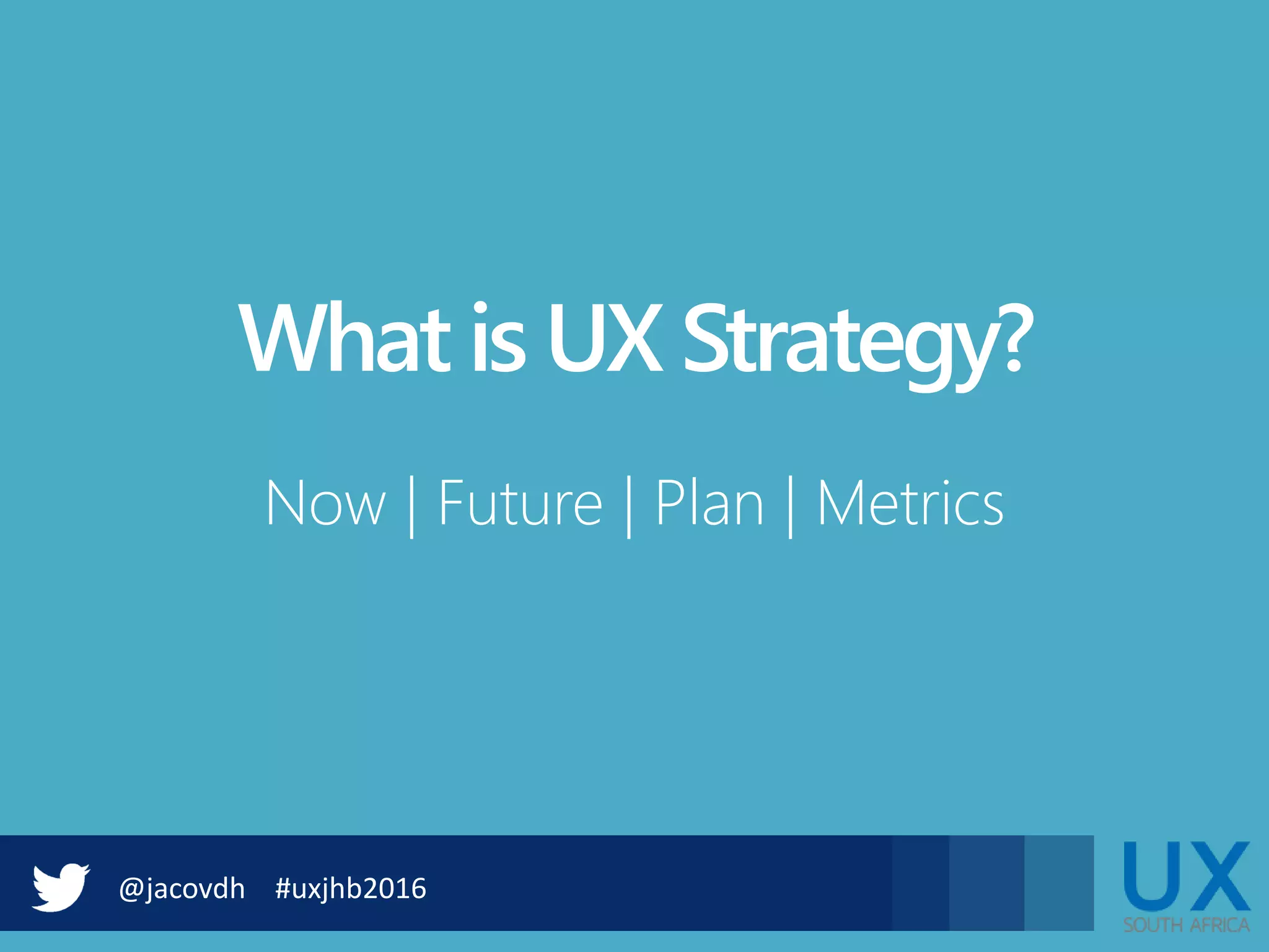 User Experience Strategy Fundamentals | PPT