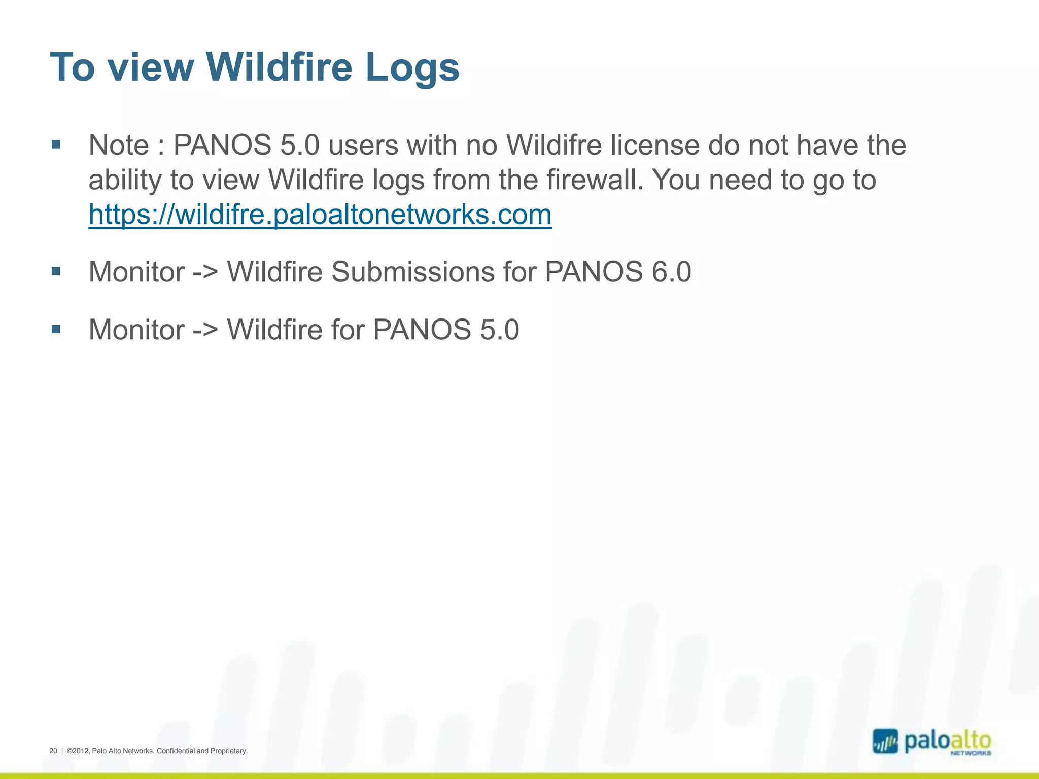 User Expert forum Wildfire configuration | PPTX