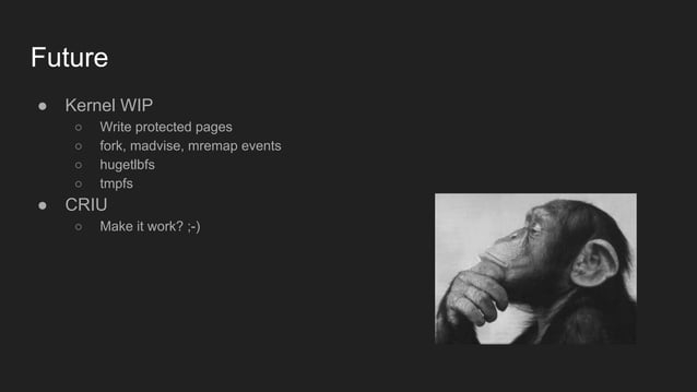 Userfaultfd and post copy migration | PPT
