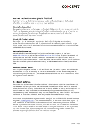 User feedback | PDF | Business | Business and Finance