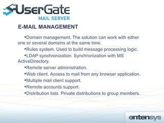 UserGate Mail Server | PPT