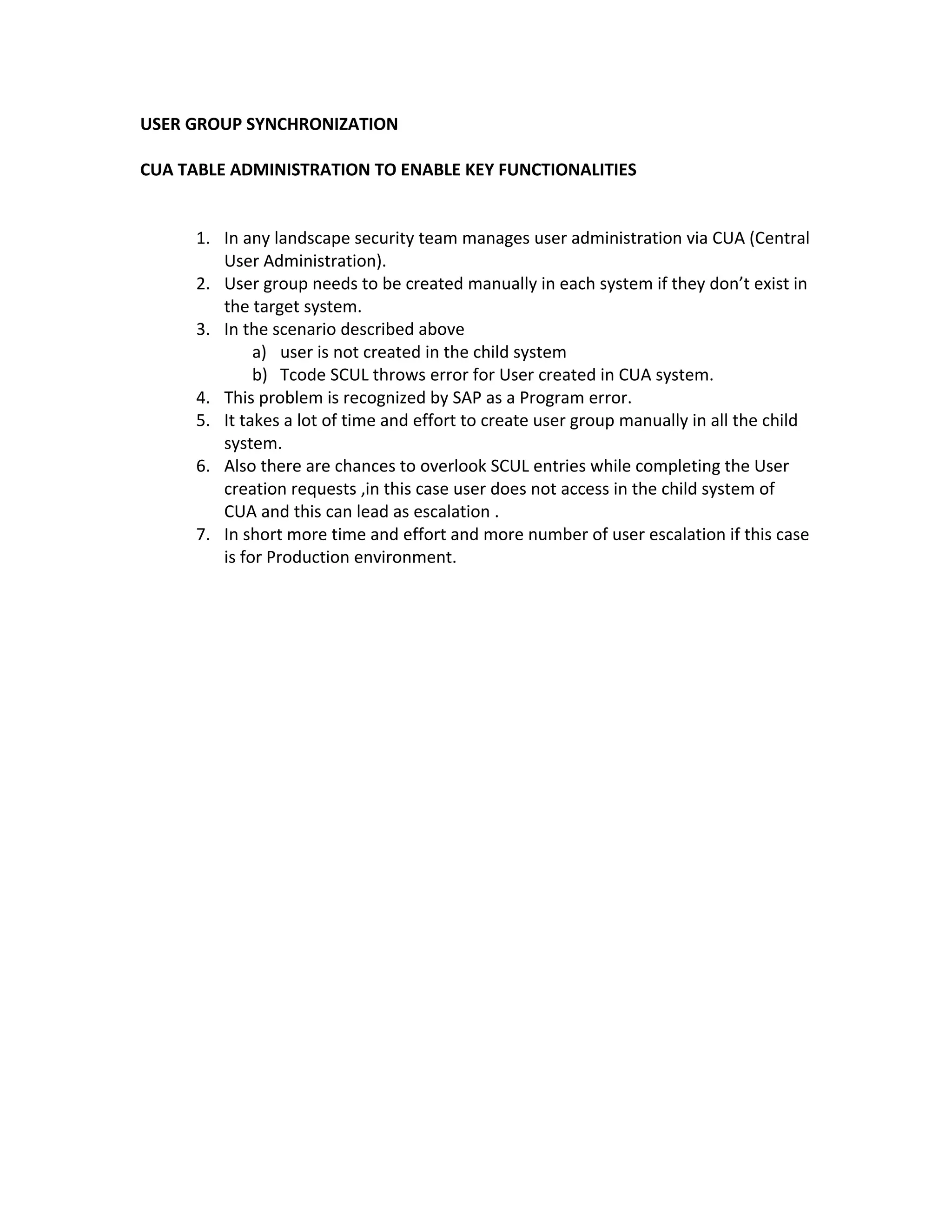 User Group Synchronization Doc