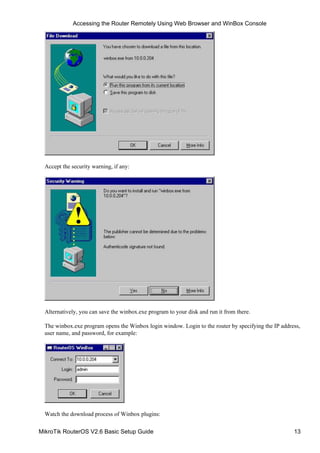 MikroTik User Guide | PDF