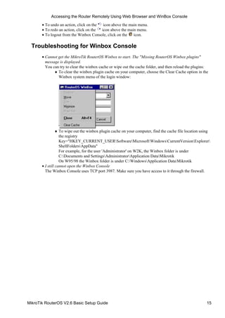 MikroTik User Guide | PDF