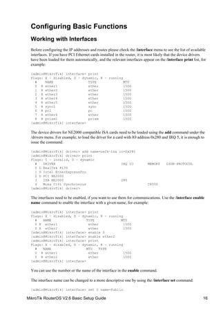 MikroTik User Guide | PDF