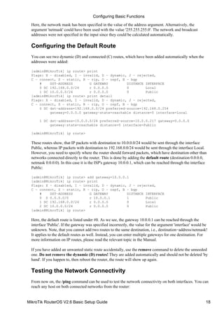MikroTik User Guide | PDF