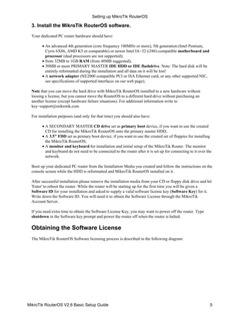 MikroTik User Guide | PDF