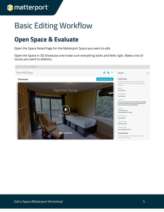 User guide edit a space | PDF