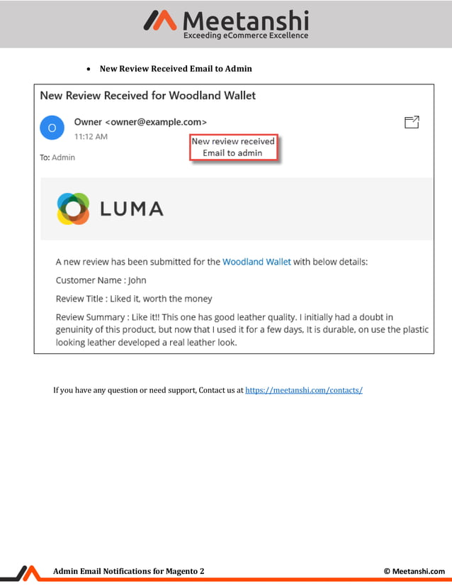 Magento 2 Admin Email Notifications | PDF
