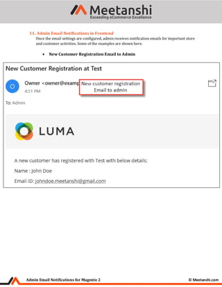 Magento 2 Admin Email Notifications | PDF