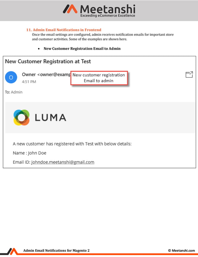 Magento 2 Admin Email Notifications | PDF