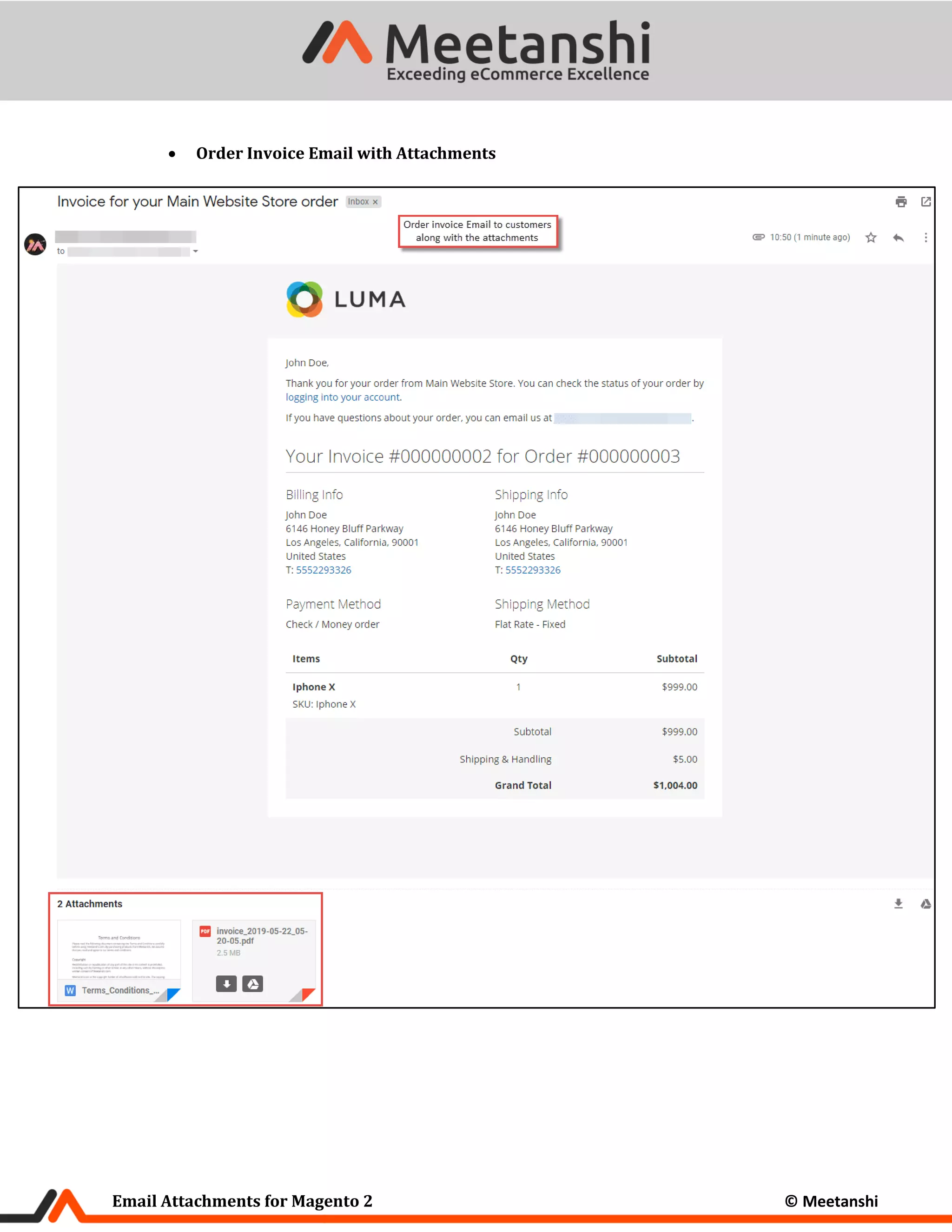 Magento 2 Email Attachments | PDF