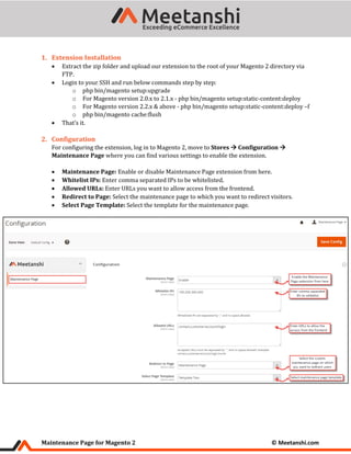 Magento 2 Maintenance Page | PDF | Email | Internet