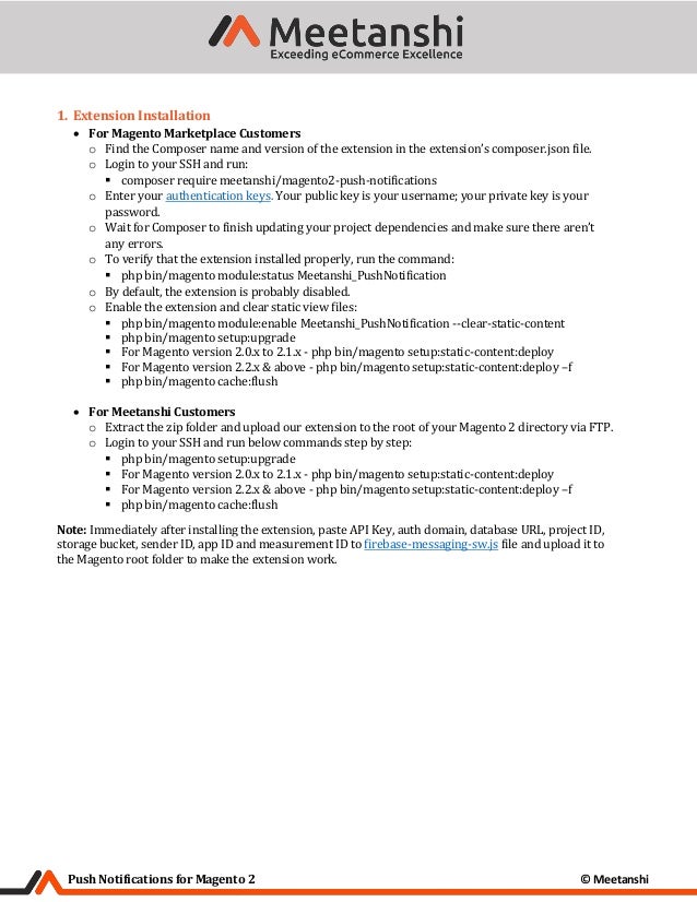 Magento 2 Push Notifications | PDF | Web Development | Internet