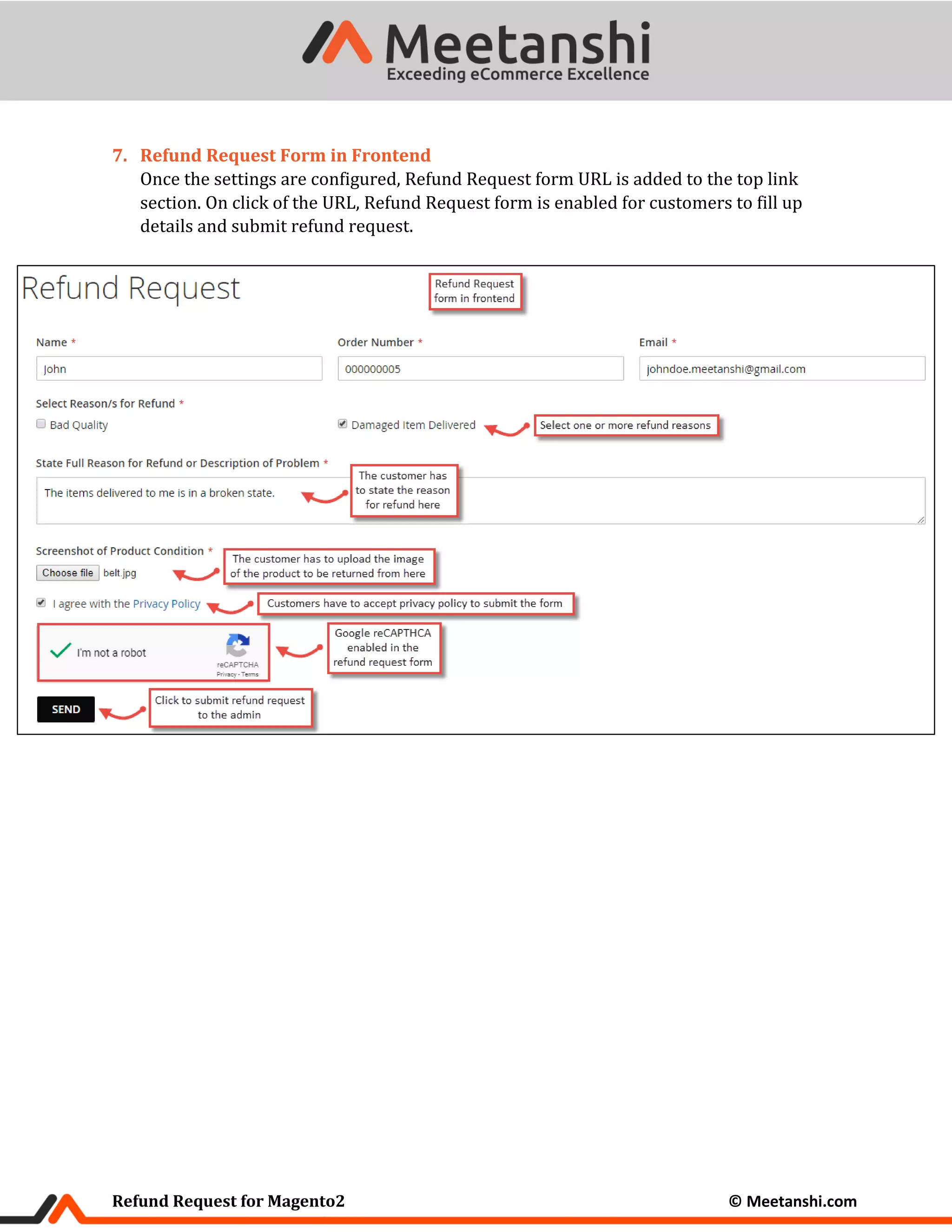 Magento 2 Refund Request | PDF