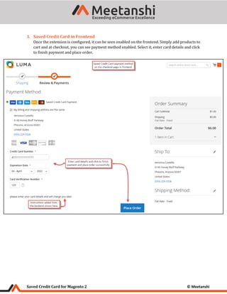 Magento 2 Saved Credit Card | PDF