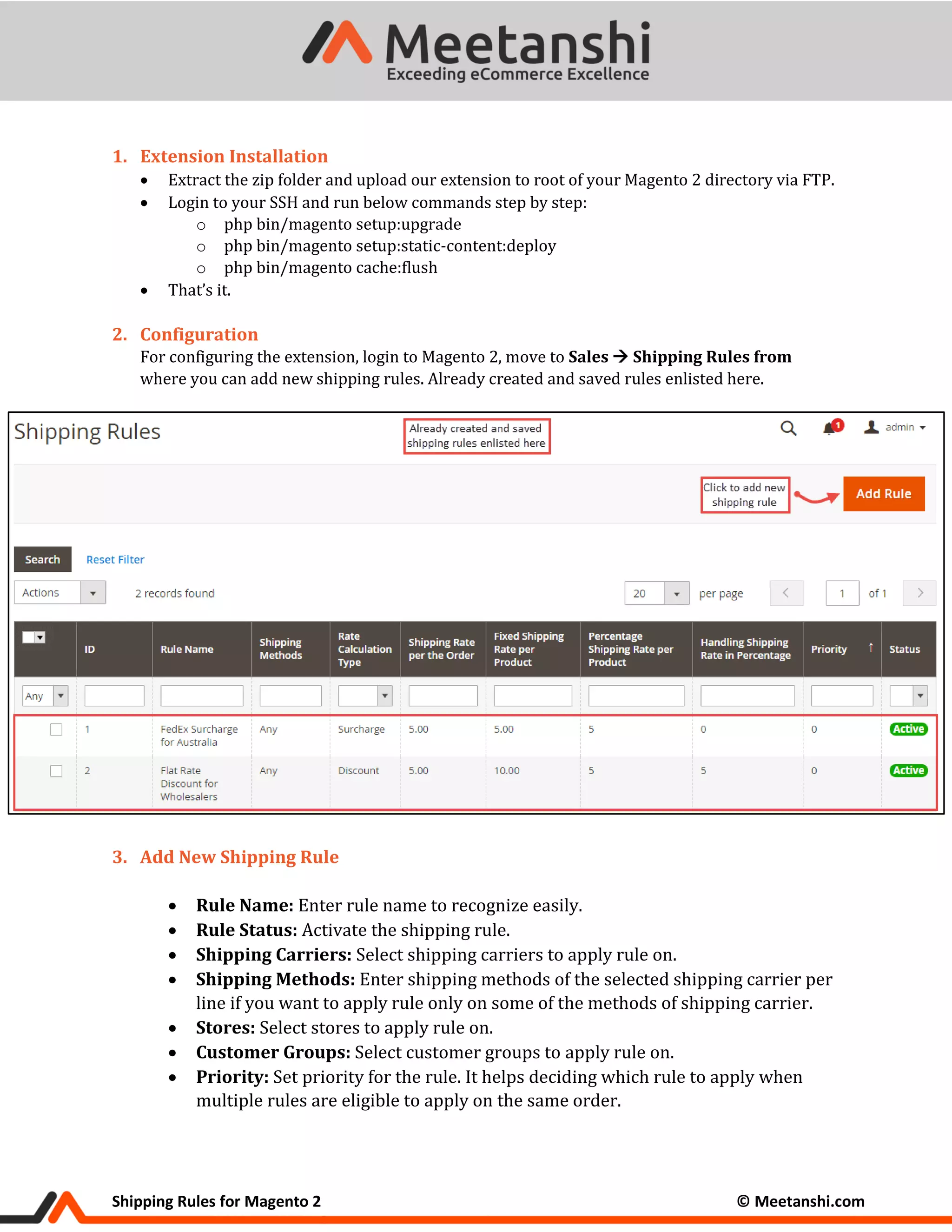 Magento 2 Shipping Rules | PDF | Technology & Computing