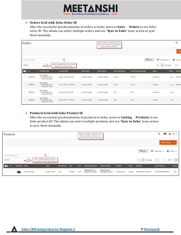 Magento 2 Zoho CRM Integration | PDF