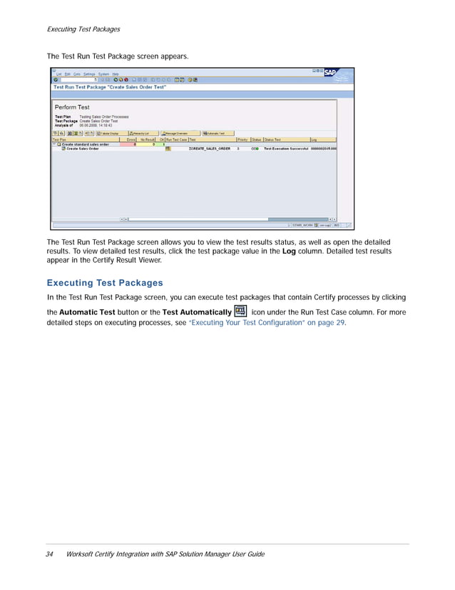 User Guide Worksoft Certify Integration With Sap Solution Manager Pdf