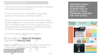 Maps101 overview introduction | PPTX
